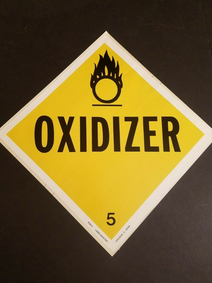 Oxidizer Sign