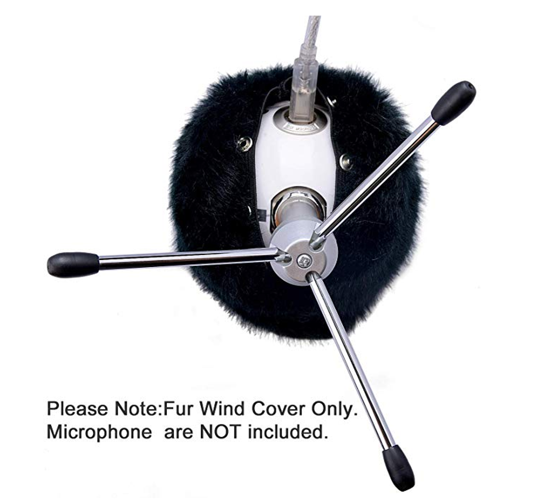 Professional Microphone Furry Windscreen Muff Cover for Blue Snowball ...