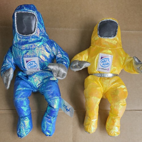 Intel Inside Space Man Bunny People Beanie Plush Pentium II 1997 Blue ...
