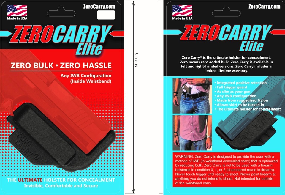 SIG SAUER P365 SAS Zero Carry Elite In Waistband Holster for concealed ...