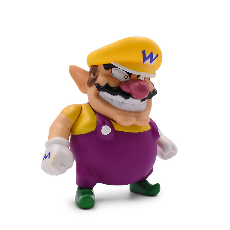 Super Mrario Bros PVC Figures Wario Waluigi Collectible Model Toy Doll ...