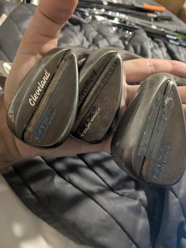 Right Cleveland rtx 6 zipcore tour rack raw wedge set.52,56,60. | eBay