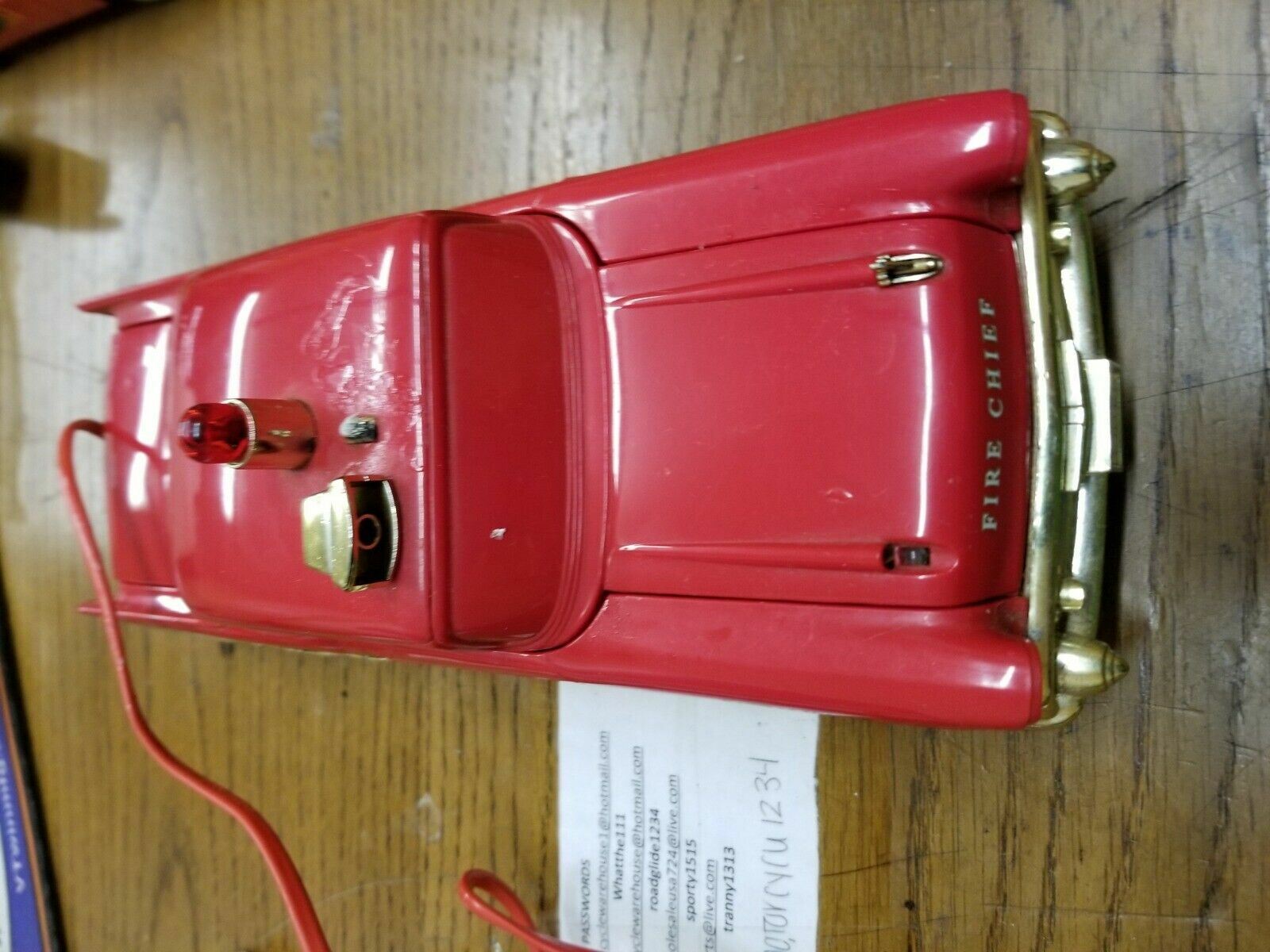 57 Chevy Fire Chief Car Telephone Telemania Vintage | eBay