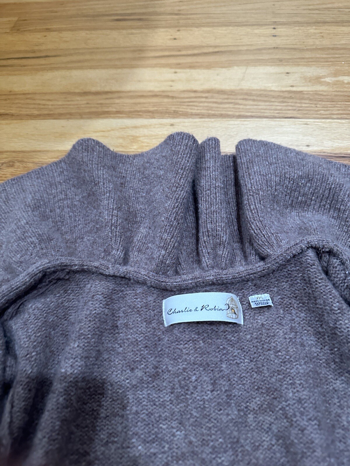 Anthroplogie Charlie And Robin Brown Wool Blend Cardi… - Gem