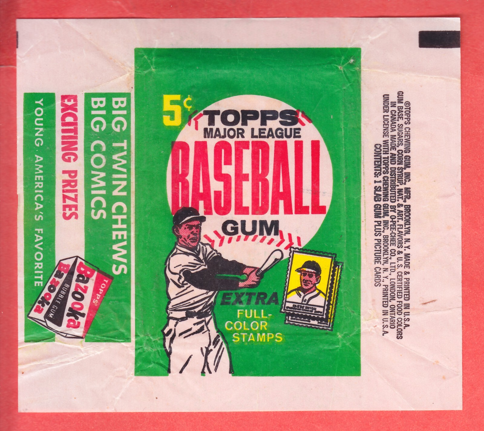 1962 TOPPS BASEBALL 5 CENTS WAX WRAPPER NM/MT | eBay