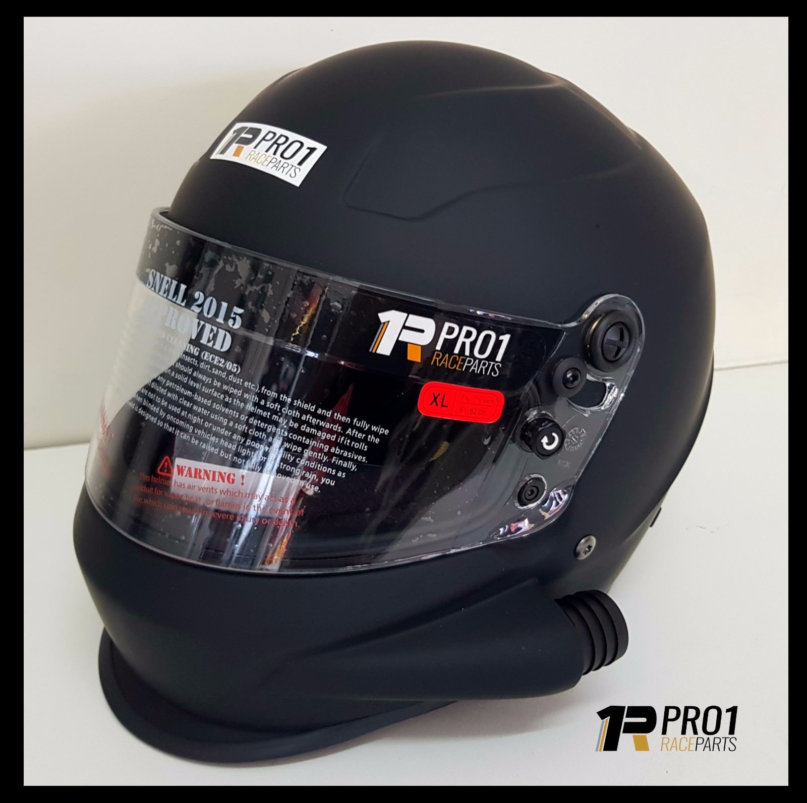 White Pro1 Full Face SIDE AIR Snell 2020 Helmet Race car Speedway Drag ...