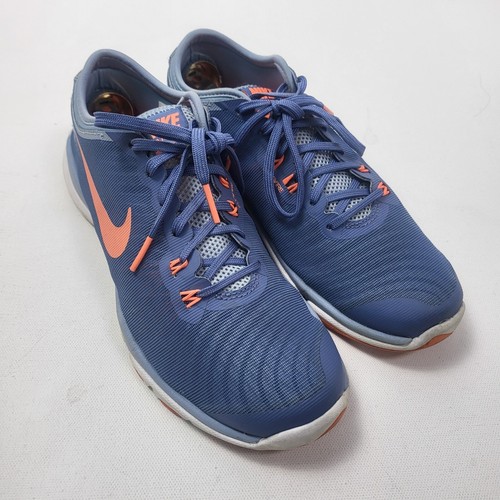 Nike Flex Supreme TR Training Shoes Flywire Blue Orange Womens 6.5 ...