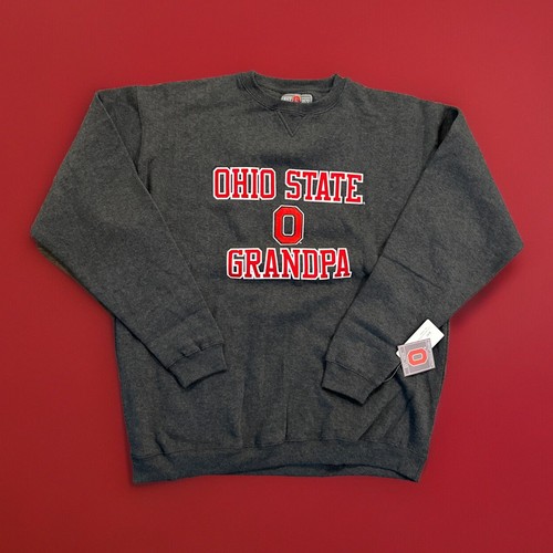 Ohio State Buckeyes Sweatshirt Mens XXL Grandpa Crew Neck Embroidered ...