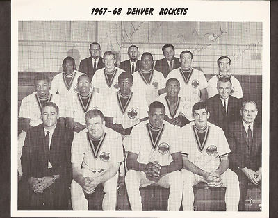 1967-68 DENVER ROCKETS TEAM PHOTO FACSIMILE AUTO'S | eBay