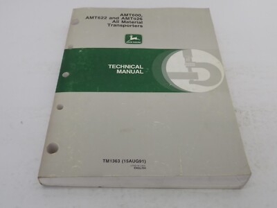 John Deere AMT 600, AMT 622, AMT 626 Technical Service Repair Manual ...