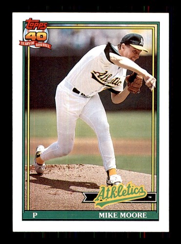 1991 Baseball Topps Mike Moore Oakland Athletics #294 | eBay