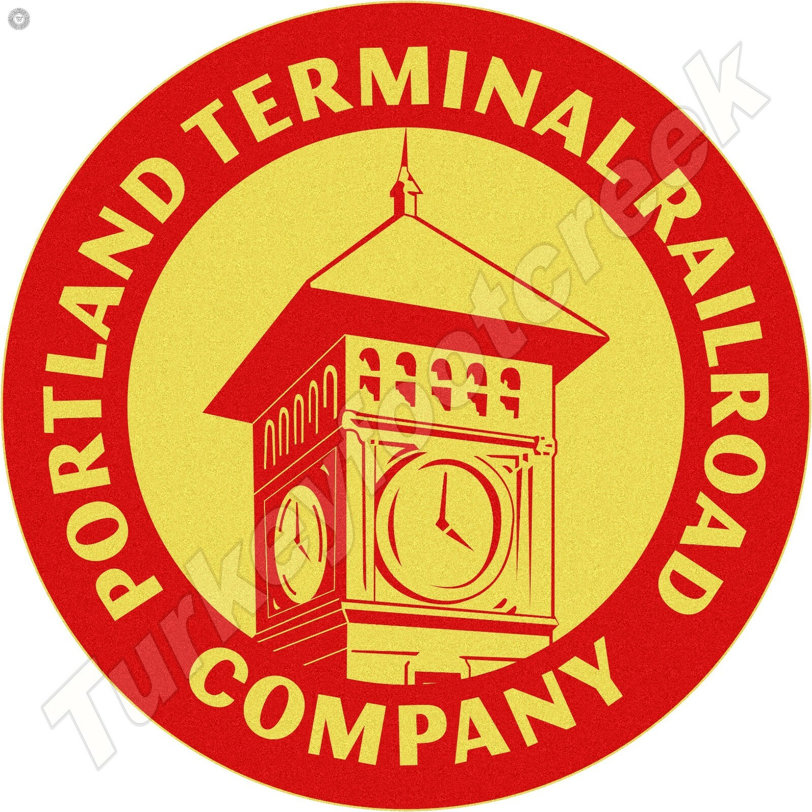 Portland Terminal Railroad Company 11.75" Round Metal Sign | eBay