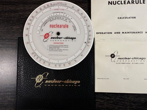 Nuclear-Chicago Nuclearule - Circular Slide Rule for Radiation ...