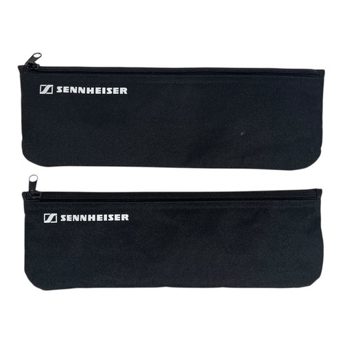 Pair of Original Sennheiser Zipper Microphone Padded Bag Pouch Case VGC ...