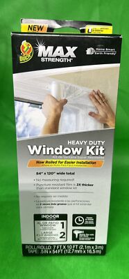 Duck Max Window Kit, Rolled, 84 in. x 120 in. Insulation Film and 54 ft ...