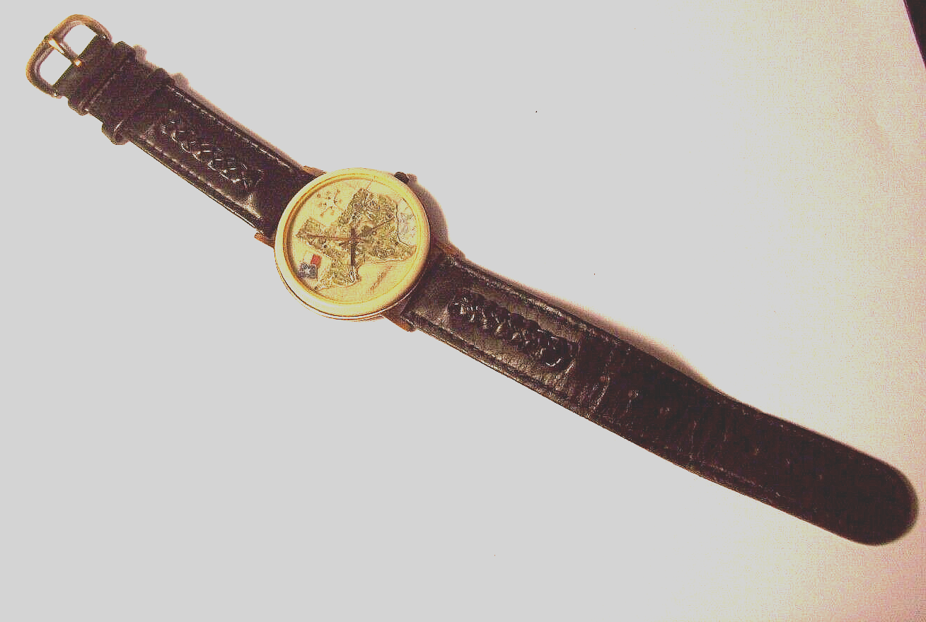 HTF Fossil Texas State Map Detailed Bw-6737 Copper Series Watch Battery ...