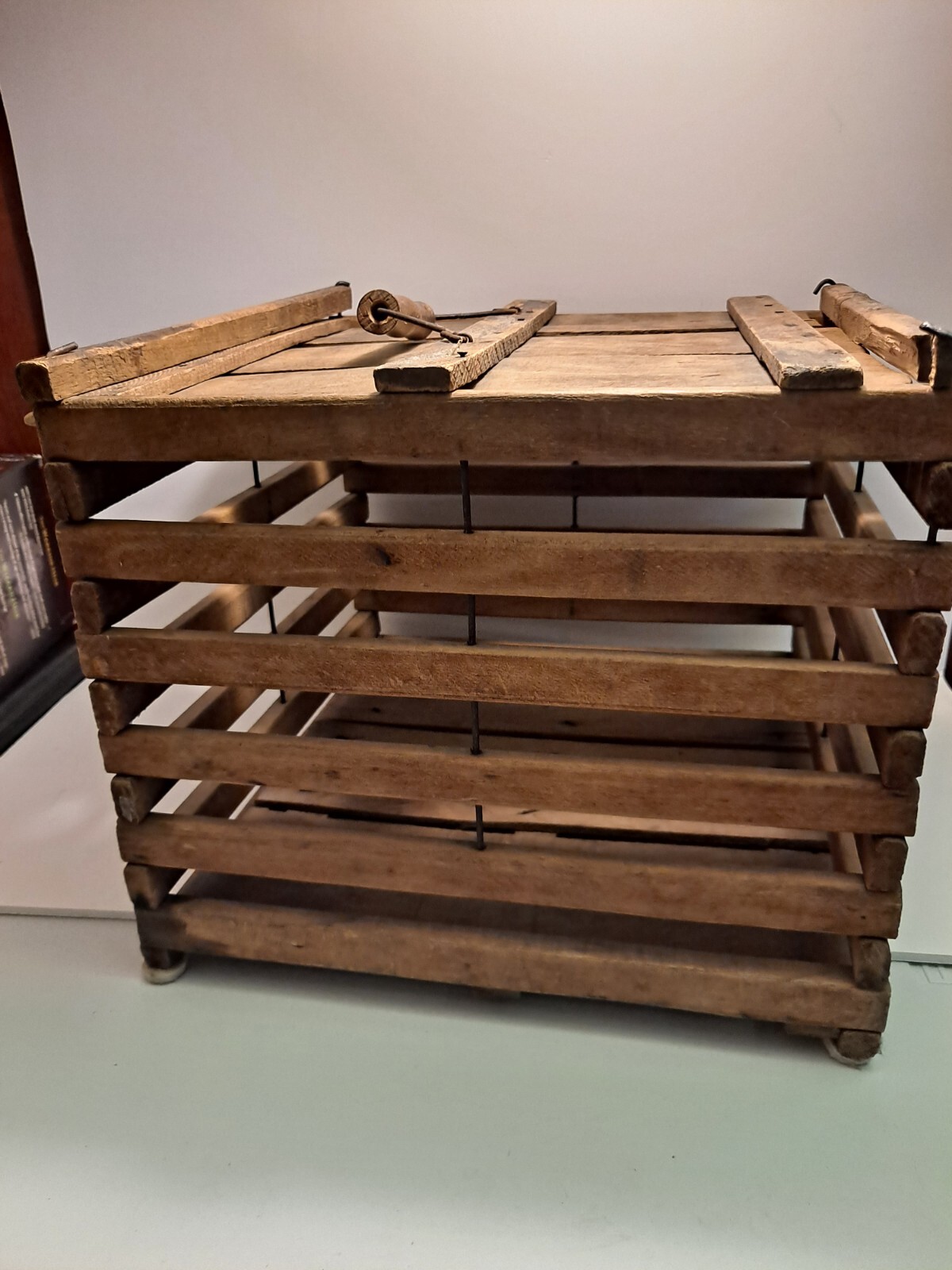 Antique Primitive Rustic Egg Crate Carrying Box Wooden Egg Box | eBay