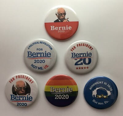 Bernie Sanders Campaign Buttons Set of 6 (SANDERS-801-ALL) | eBay
