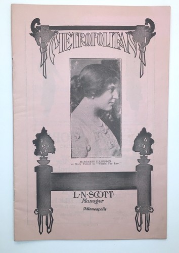 1914 Metropolitan Theatre Antique Program Margaret Illington ...
