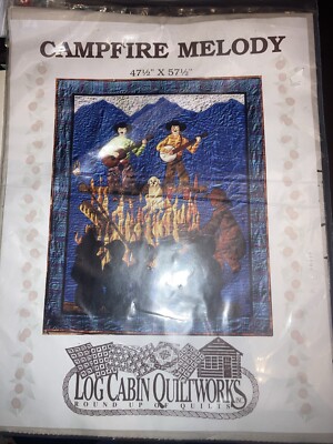 Campfire Melody Log Cabin Quiltworks Pattern June Jaeger Dog | eBay