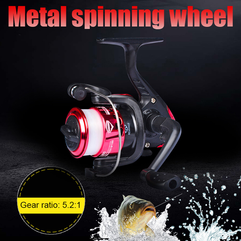 AU Metal Spinning Fishing Reel Die Casting 5.2:1 Sea Wheel Fishing ...