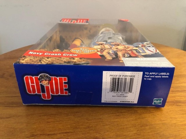 Gi Joe Hasbro 2001 Navy Crash Crew 12 Inch Action Figure Super-poseable ...