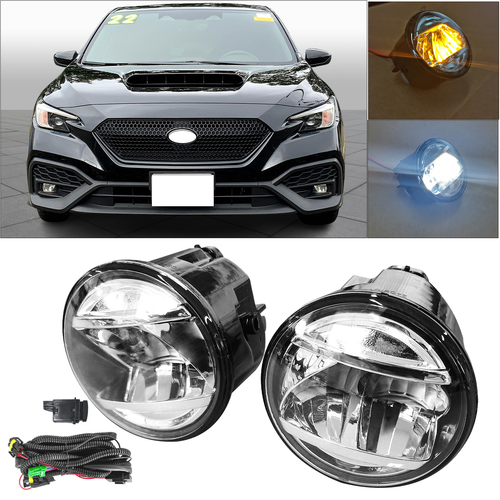 FIT 2022 2023 2024 Subaru WRX LED Front Fog Lights Lamp Double light W ...