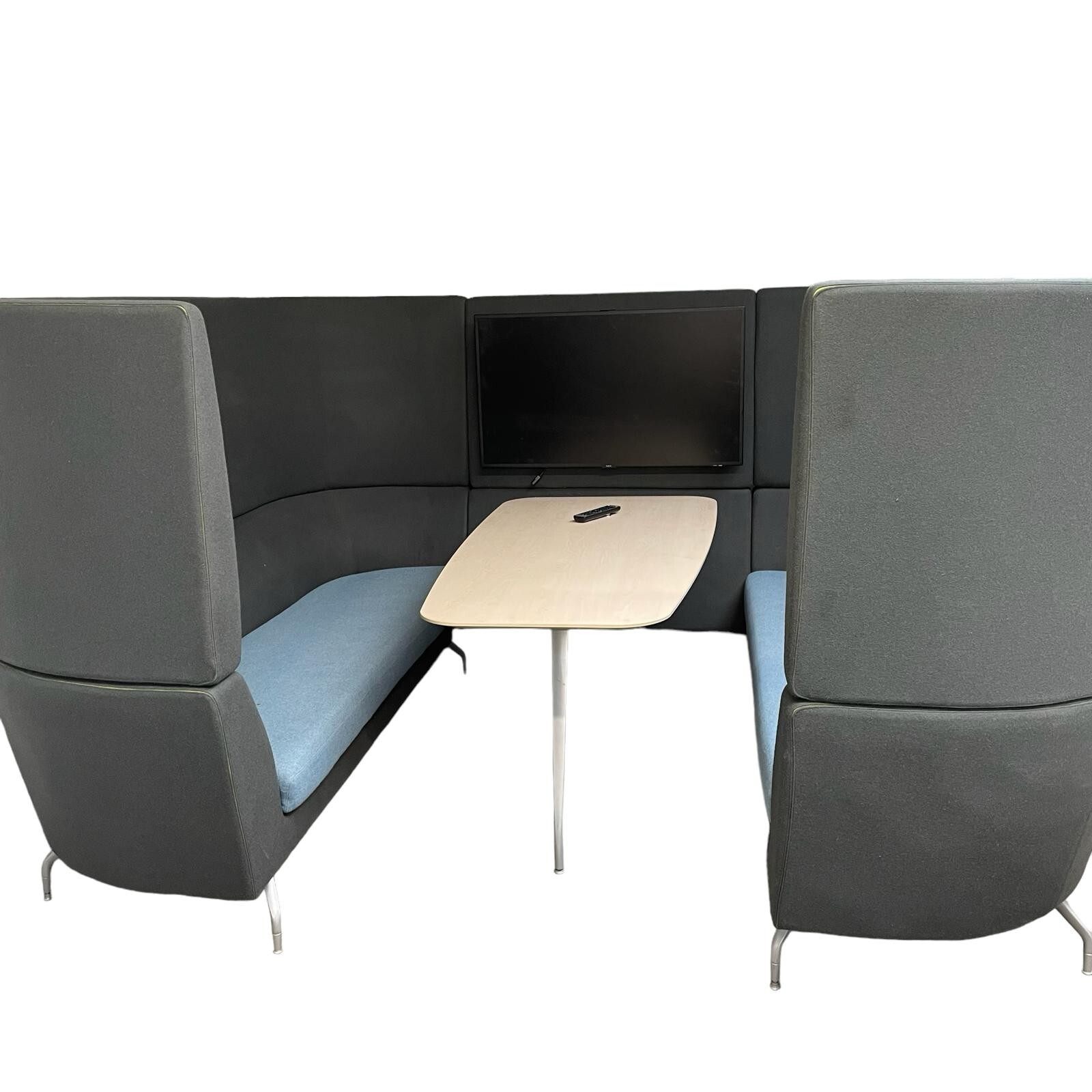 Orangebox 'Cwtch' Highback Meeting Booth | eBay UK
