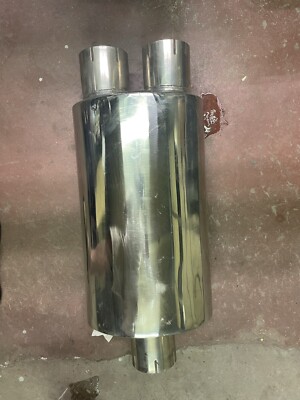 4” Inlet Dual 4” Outlet ATS Diesel Muffler | eBay