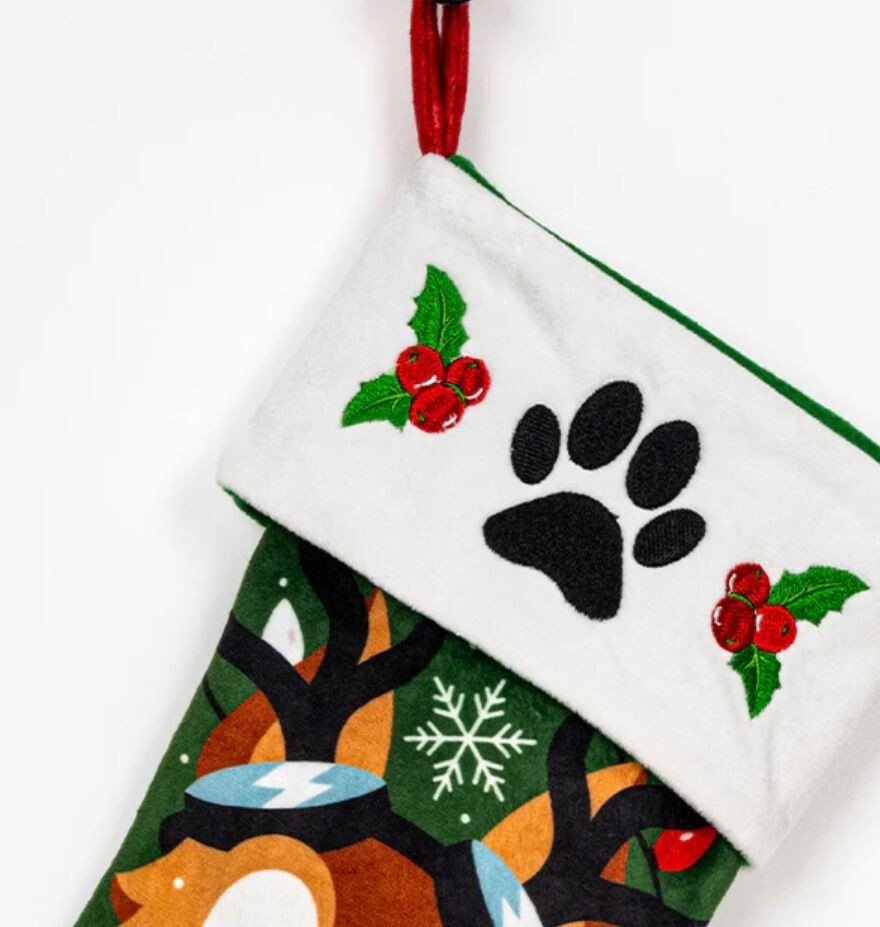 Fallout Dogmeat Reindeer Horns Holiday Stocking 17x10.5 Official NEW | eBay