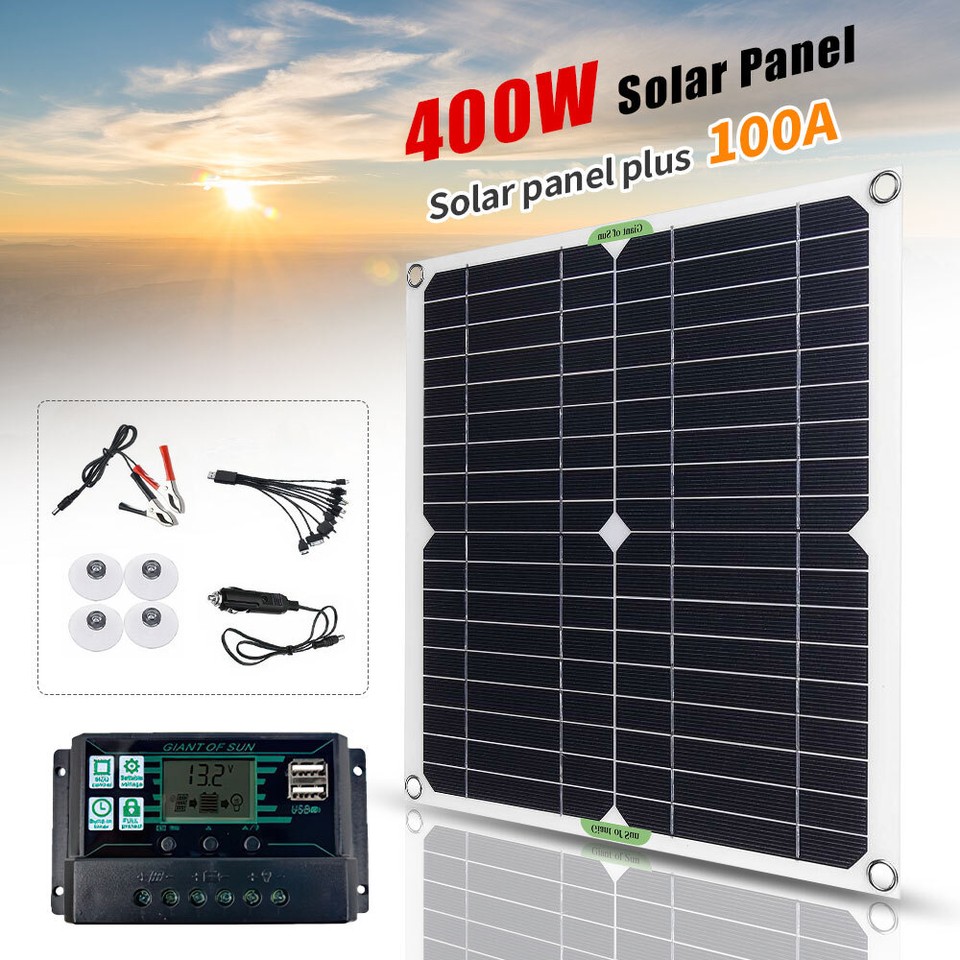6000W Complete Solar Panel with 400W Solar Power Generator 100A 110V ...