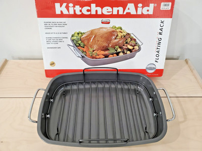 KitchenAid Roaster / Roasting Pan + Floating Rack | eBay