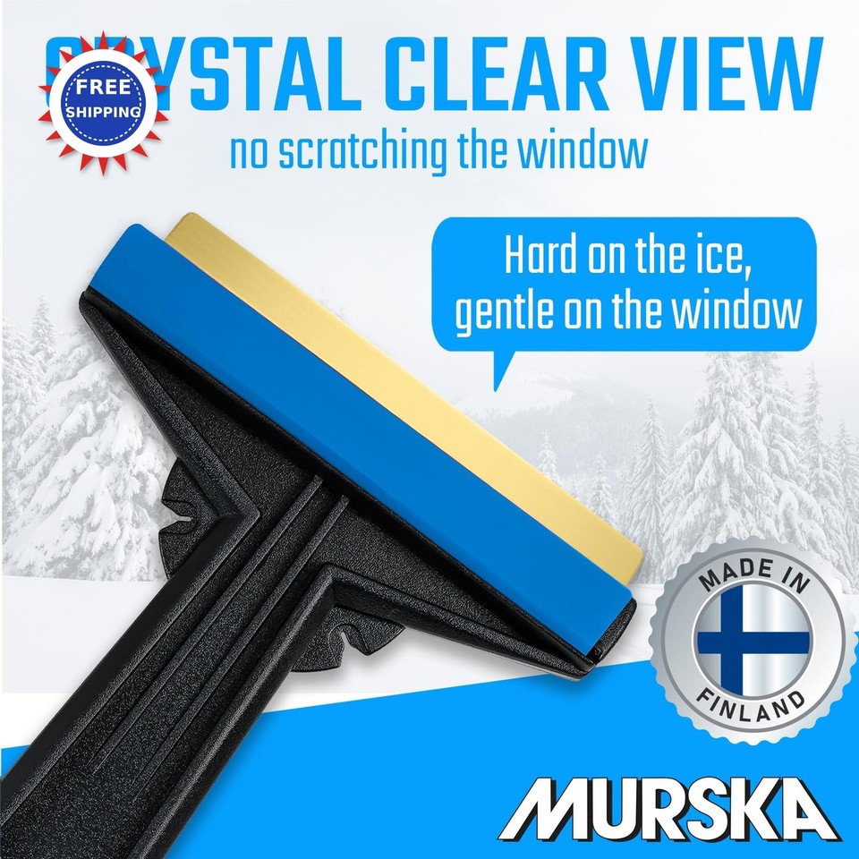 Car Ice Scraper Brass Blade Effortless Efficient Easy Windshield A054 ...
