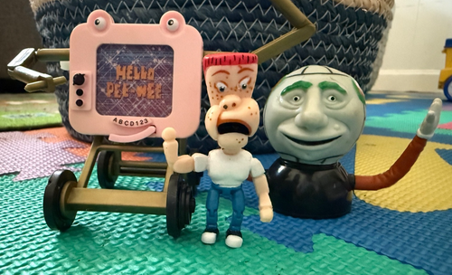 PEE WEE’S PLAYHOUSE Randy, Globey, Magic Screen 3 Vintage Pee Wee ...