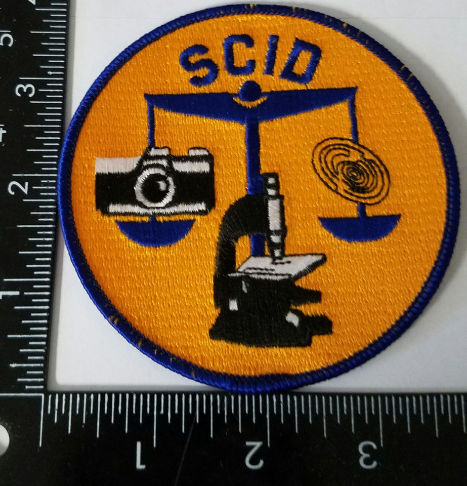 SCID State Criminal Investigation Department Cloth Patch | eBay