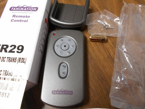 Fanimation Hand Held Six Speed DC Motor Remote and Transmitter ...