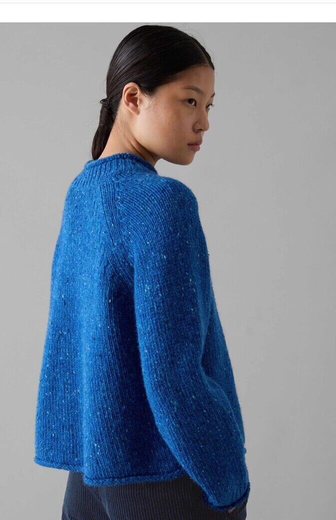 Toast Orla Donegal Wool Jumper Size XS Neptune Blue K… - Gem