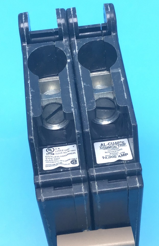 New ORIGINAL Circuit Breaker Eaton Cutler Hammer CH2100 100 Amp 2 Pole ...