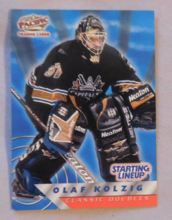 1998 Starting Lineup Olaf Kolzig Washington Capitals Hockey Card nm-mt ...