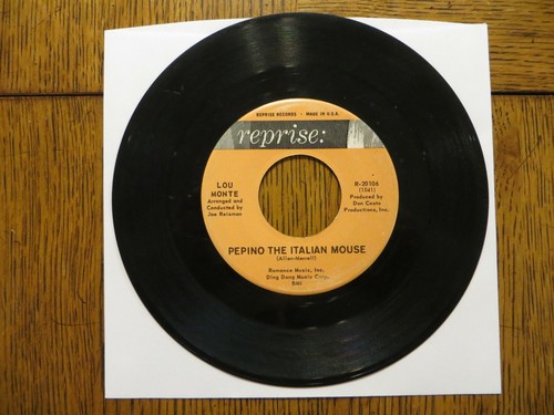Lou Monte – Pepino The Italian Mouse - 1962 Reprise R-20106 7" Single ...