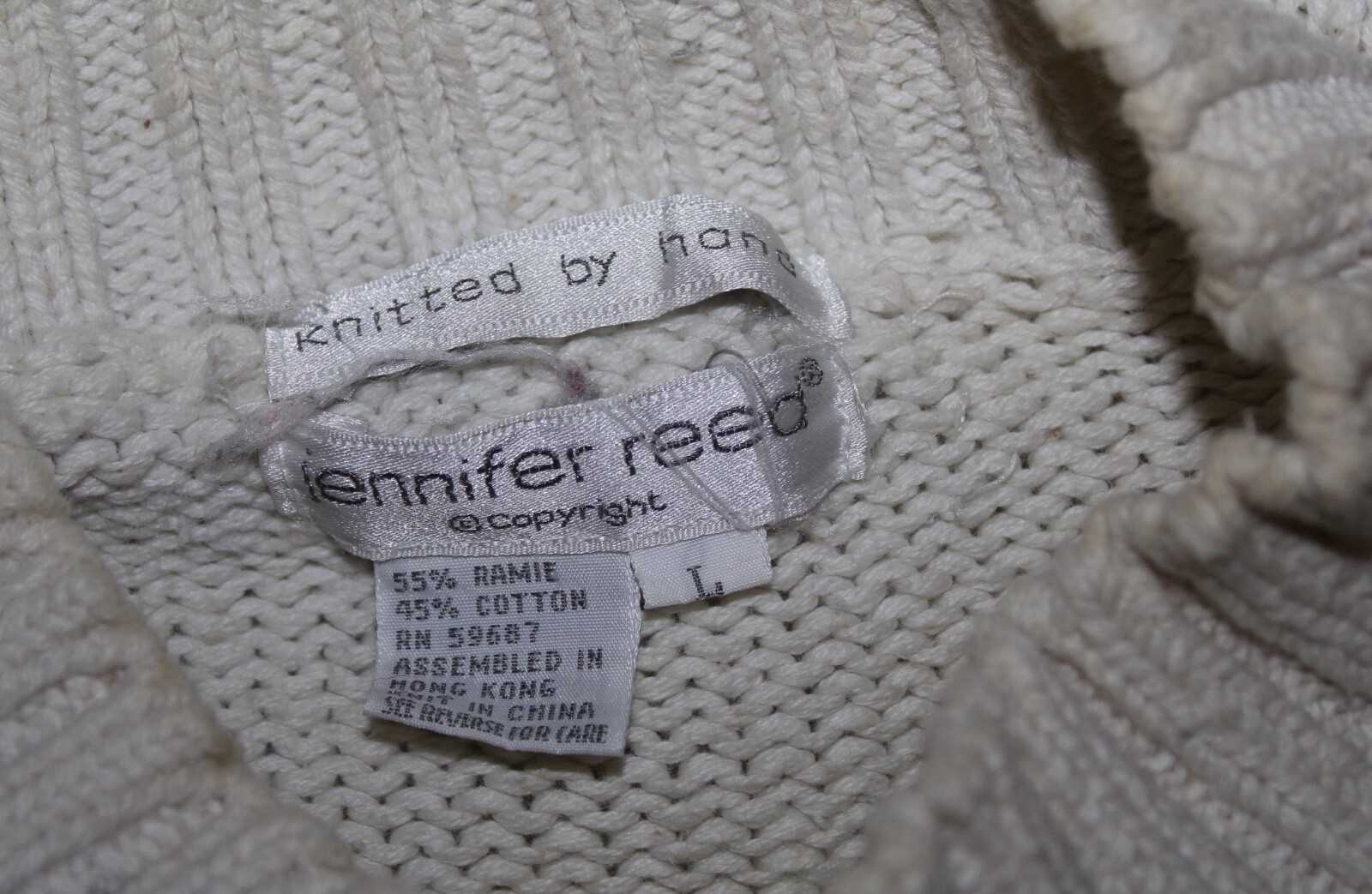 Jenifer Reed L M Handknit Heavy 90s 80s Kawaii Art-Wear Medallion Tunic ...