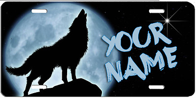 HOWLING WOLF LICENSE PLATE, can be personalized, Made in USA | eBay