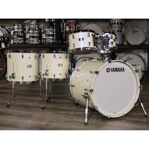 Yamaha Absolute Hybrid Maple 5pc Drum Set Polar White | eBay