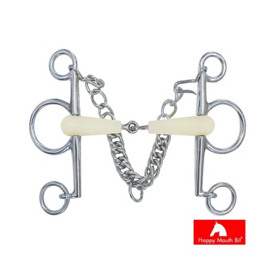 Pelham Snaffle Happy Mouth Single Jointed Long Rod | eBay Australia