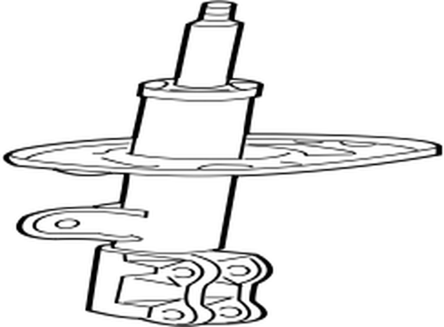 48510-80638 Toyota Absorber assy, shock, front rh 4851080638, New ...