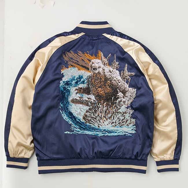 Godzilla 2023 Japan Exclusive Souvenir Jacket Sukajan Bomber Satin XXXL ...