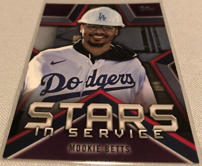2021 Topps Baseball Mookie Betts Los Angeles Dodgers Stars In Service ...