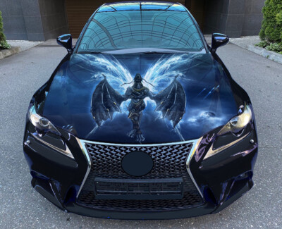 Dark Angel Car Hood Wrap Vinyl Decal Full Color Graphics Fantasy ...