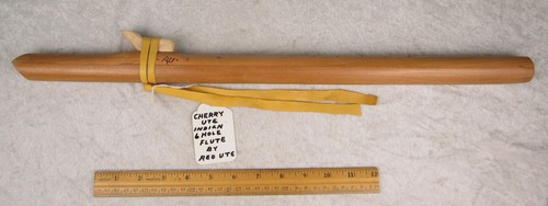 Red Ute Edward Bent Box Sr. Traditional Indian Flute Cherry Wood 6 Hole ...
