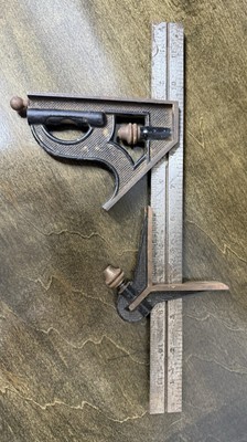 Vintage Metal Combination Square | eBay